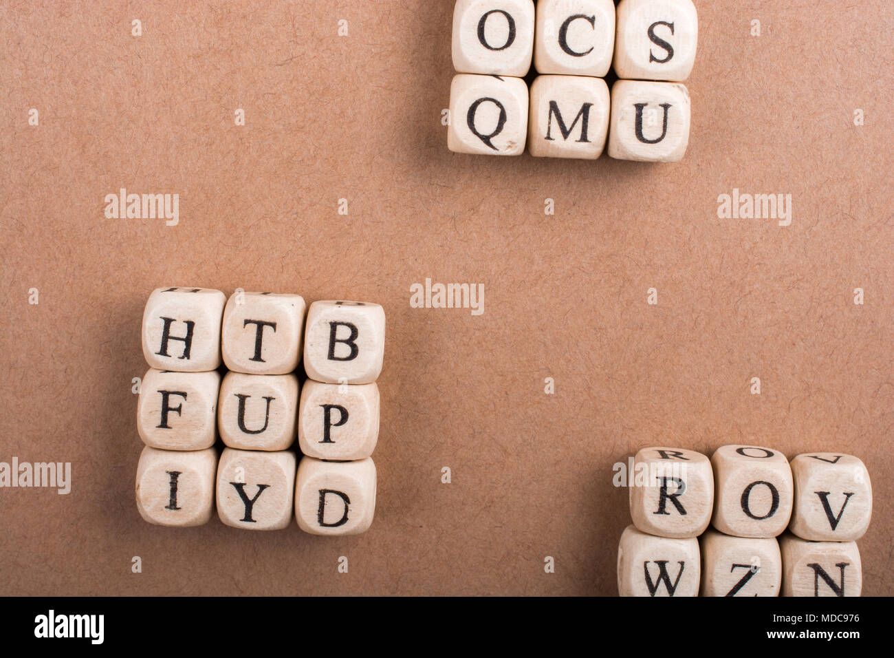 Letter cubes of Alphabet made of wood Stock Photo - Alamy