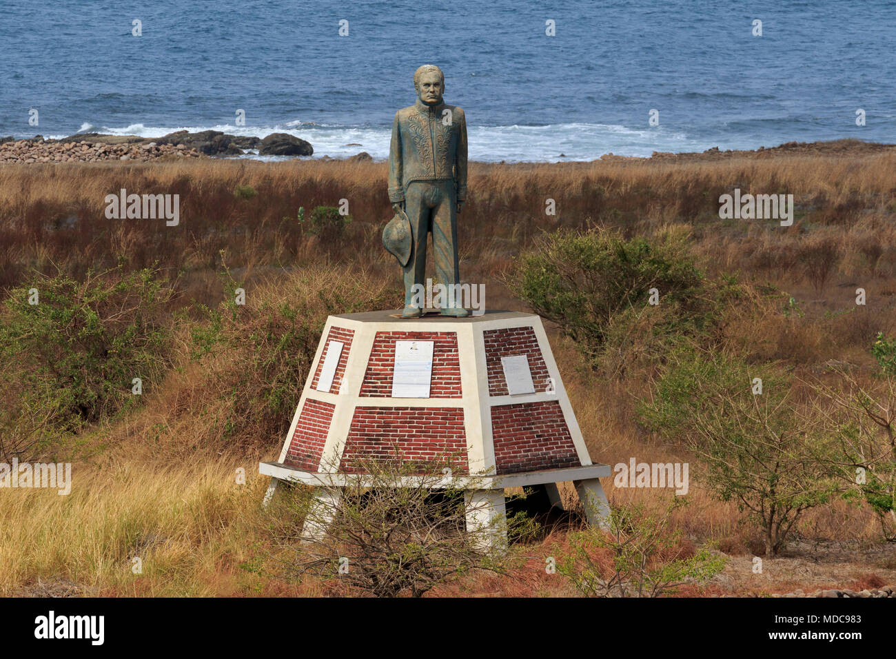 Ruben Dario Monument, El Cardon Island, Corinto, Chinandega Department ...