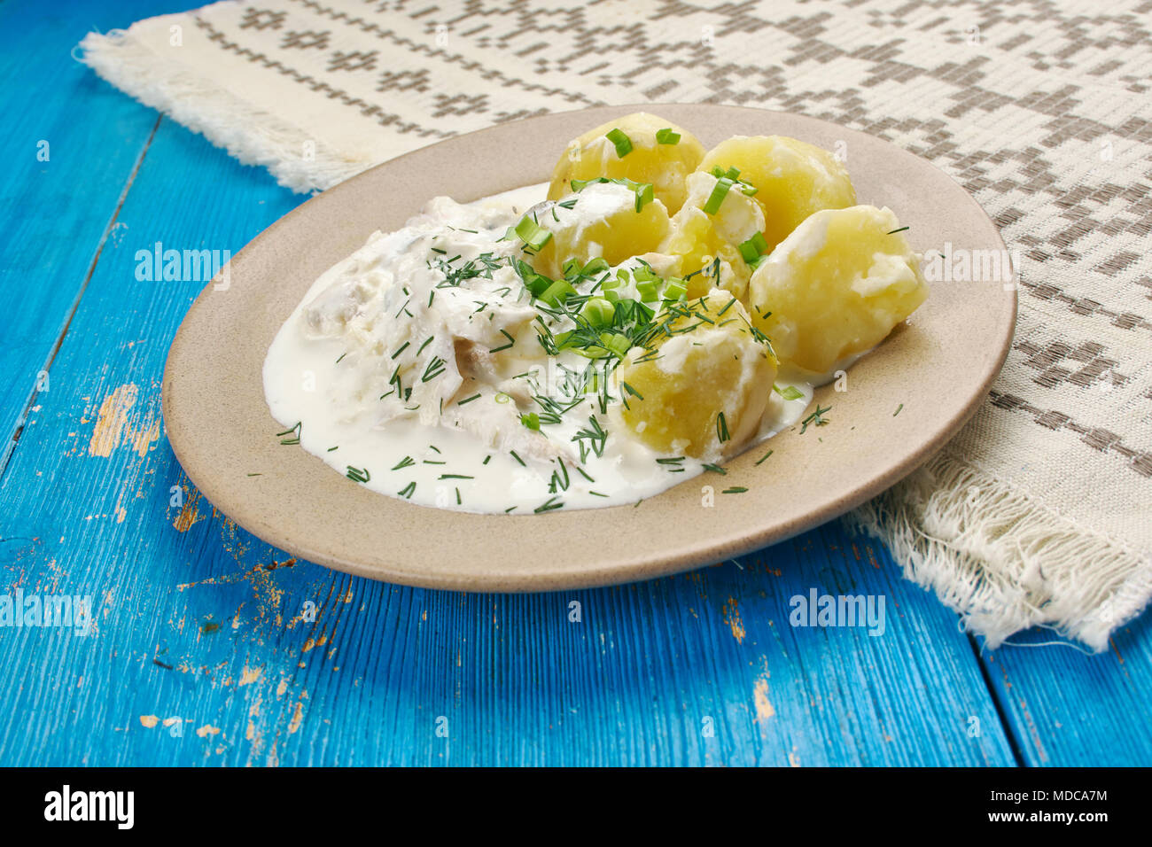 Plokkfiskur - Traditional Icelandic Cuisine, Icelandic fish stew Stock ...