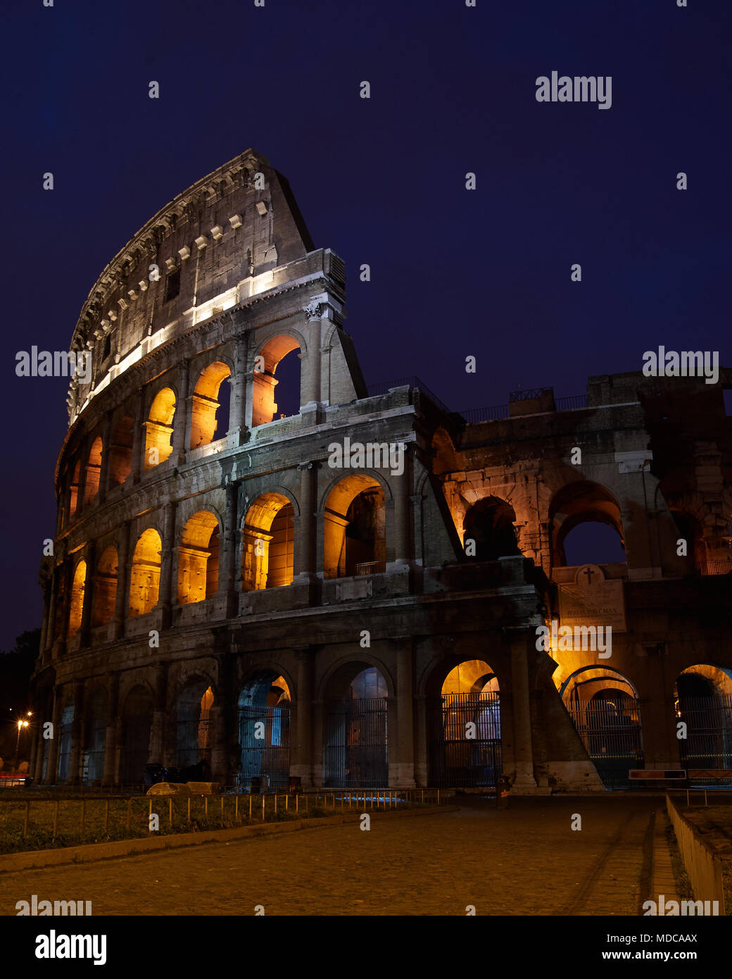 Flavian Amphitheater before dawn, Rome, Italy Stock Photo - Alamy