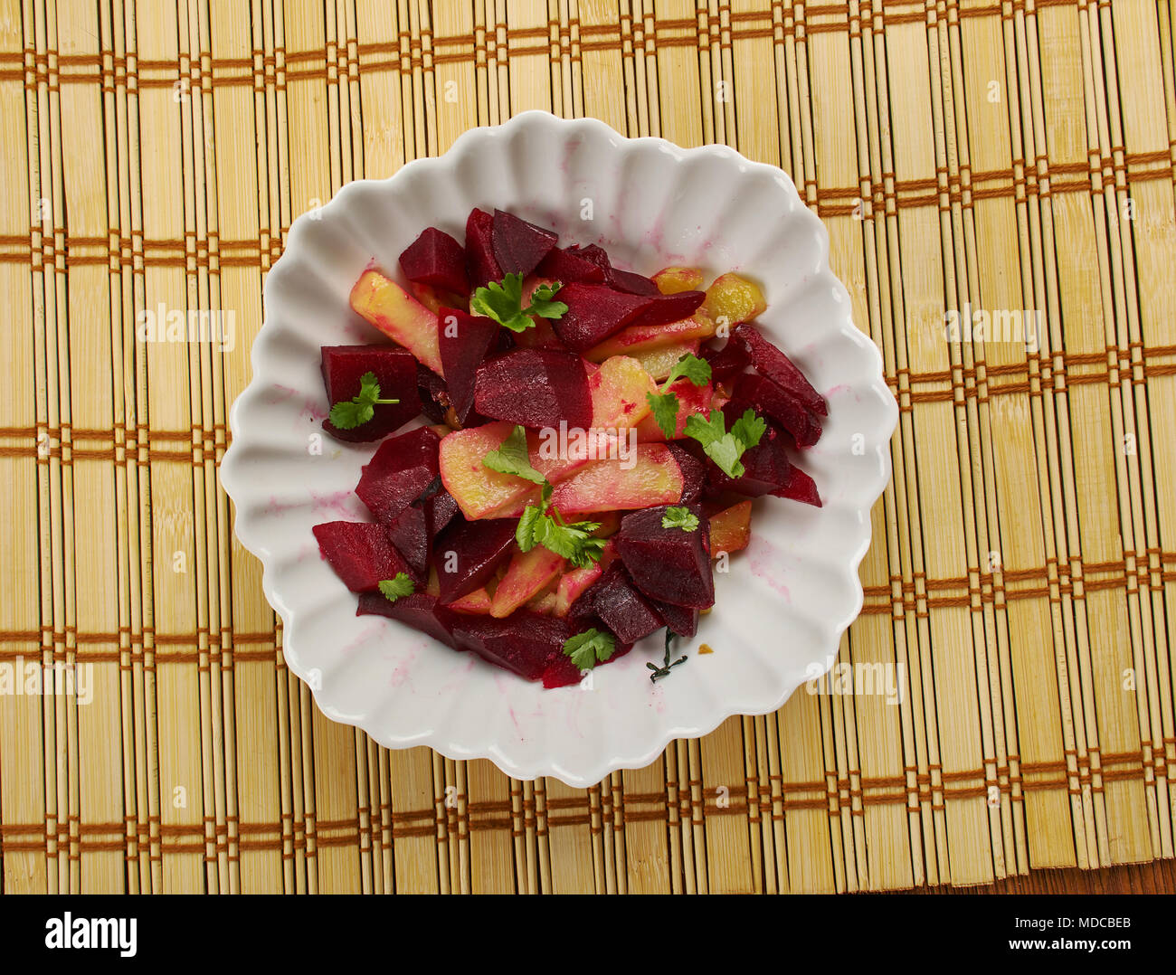 Key Sir Alicha - Ethiopian Beets and Potatoes Stock Photo - Alamy