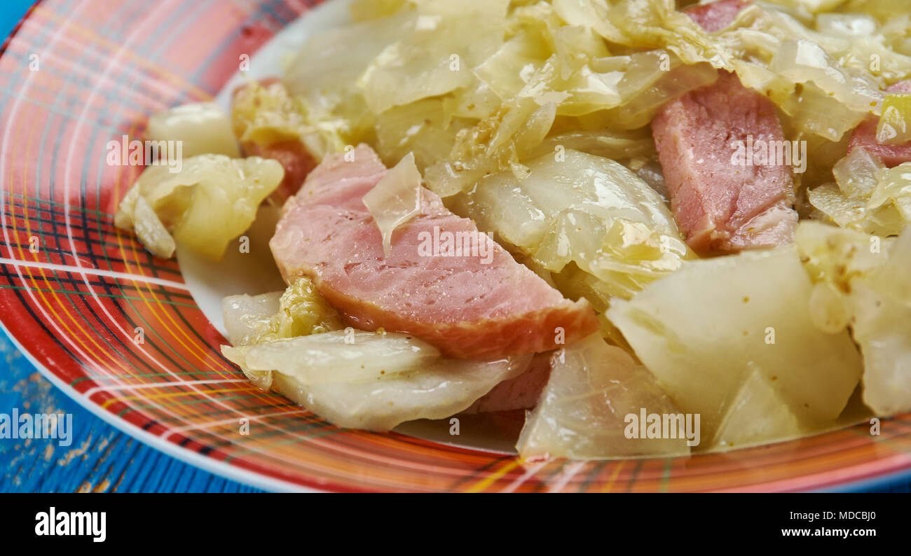Southern Fried Cabbage - Cooked Country Style .Cabbage is fried with ...