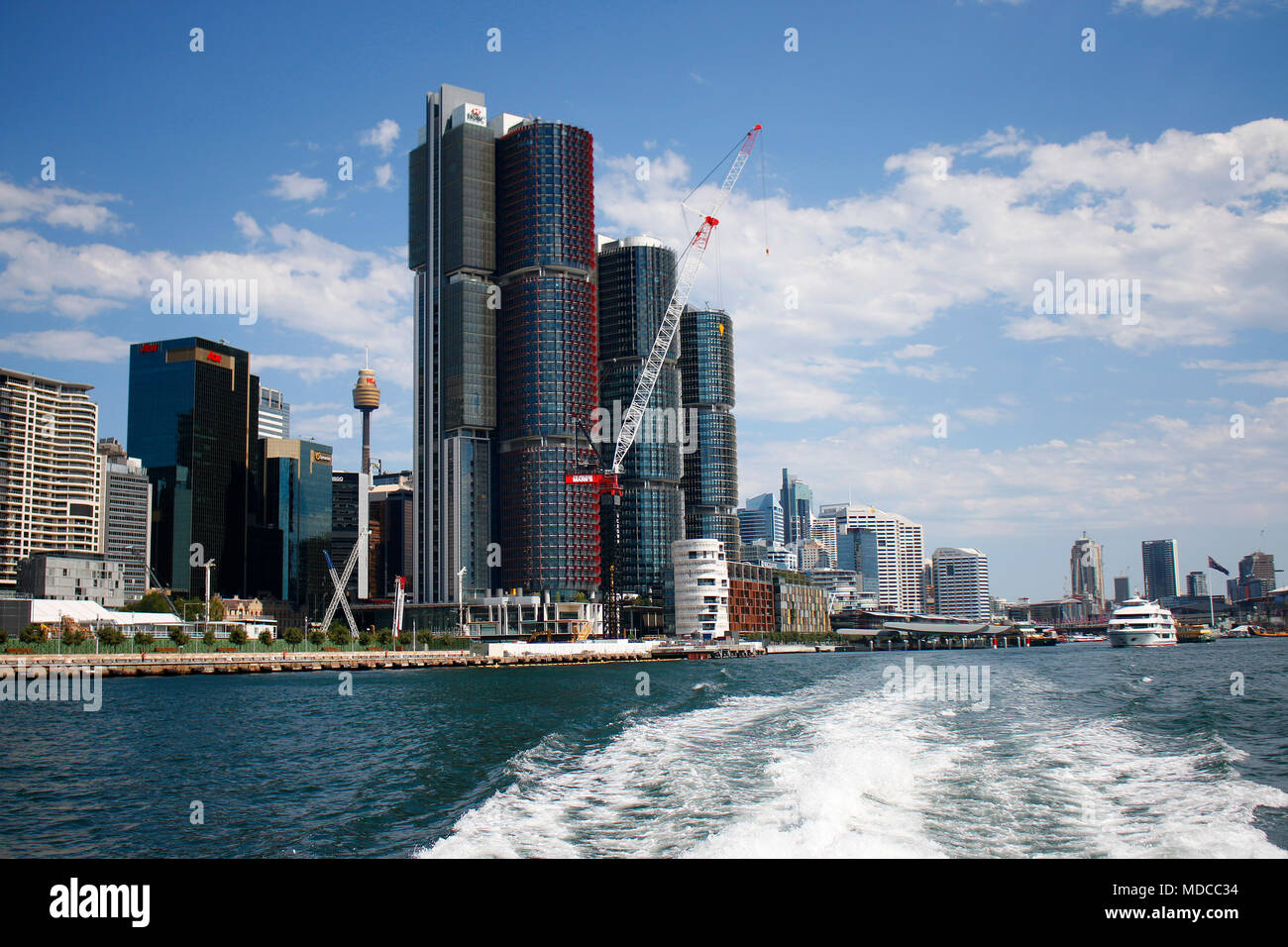 Skyline mit Sydney Tower, Sydney, Australia Stock Photo - Alamy
