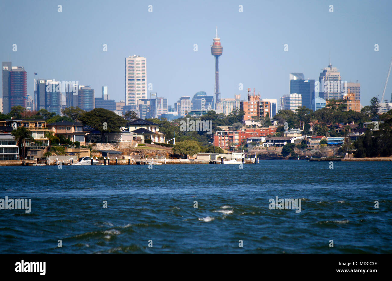 Skyline mit Sydney Tower, Sydney, Australia Stock Photo - Alamy
