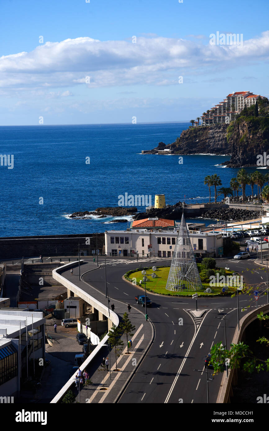 The Port where ferries and Cruise Liners Berth in Funchal Madeira ...