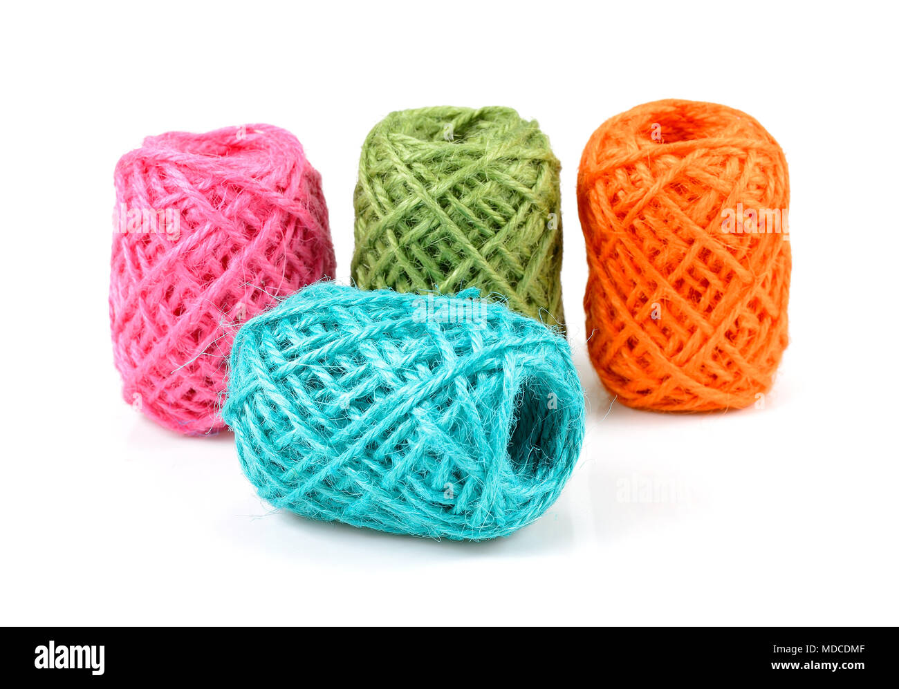 Rolls of colorful rope clew Stock Photo - Alamy