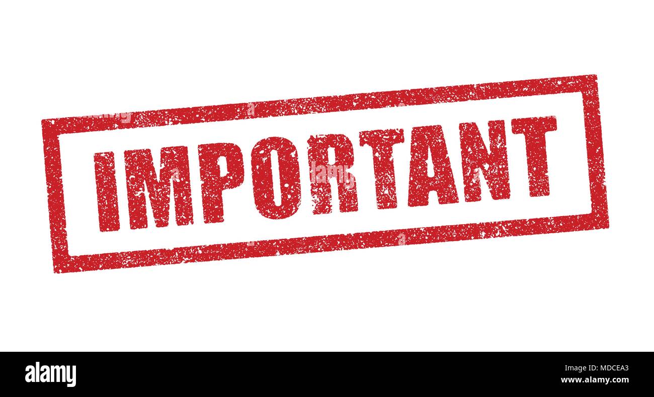 Vector illustration of Important red ink stamp Stock Vector Image & Art ...