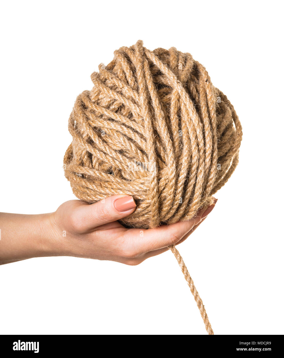 Rope in a ball Cut Out Stock Images & Pictures - Alamy