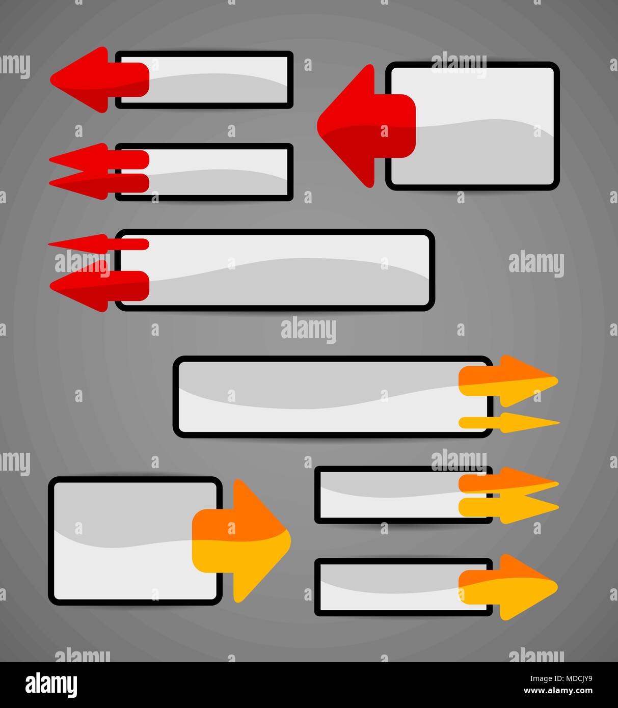red and yellow arrows collection Stock Vector Image & Art - Alamy