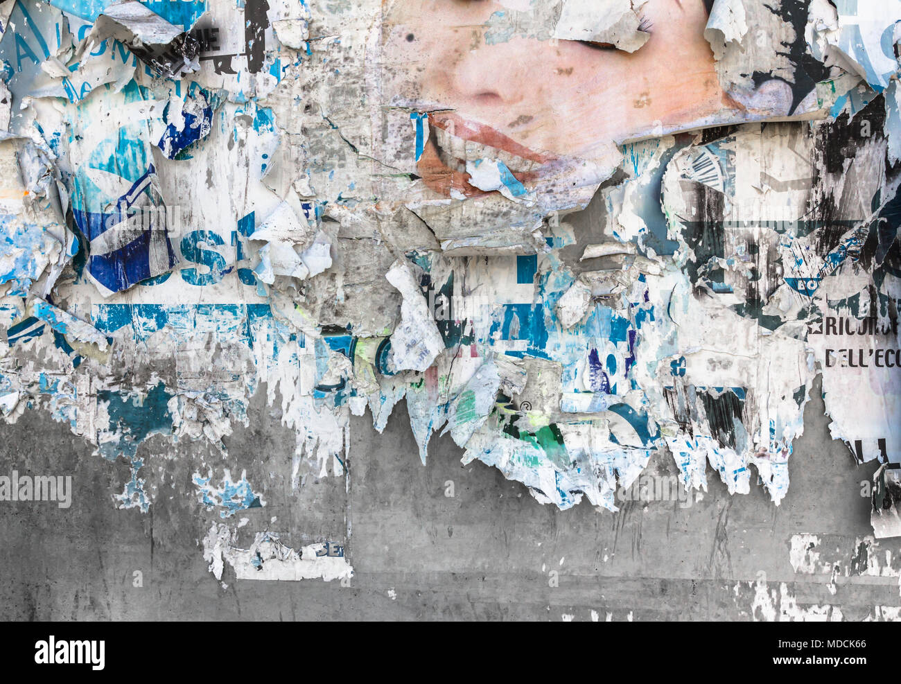 Urban street art torn posters hi-res stock photography and images - Alamy