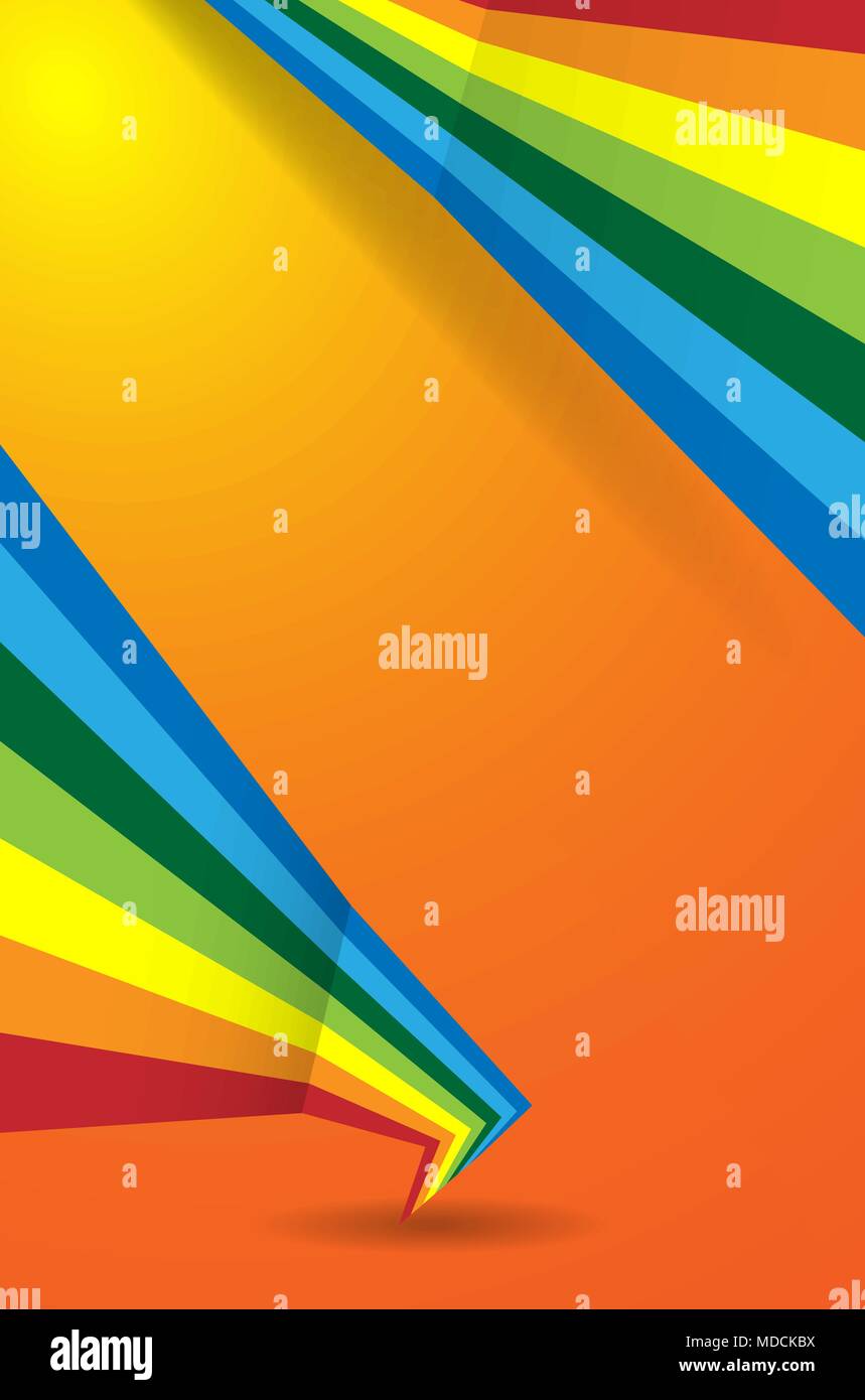 abstract orange background rainbow Stock Vector Image & Art - Alamy