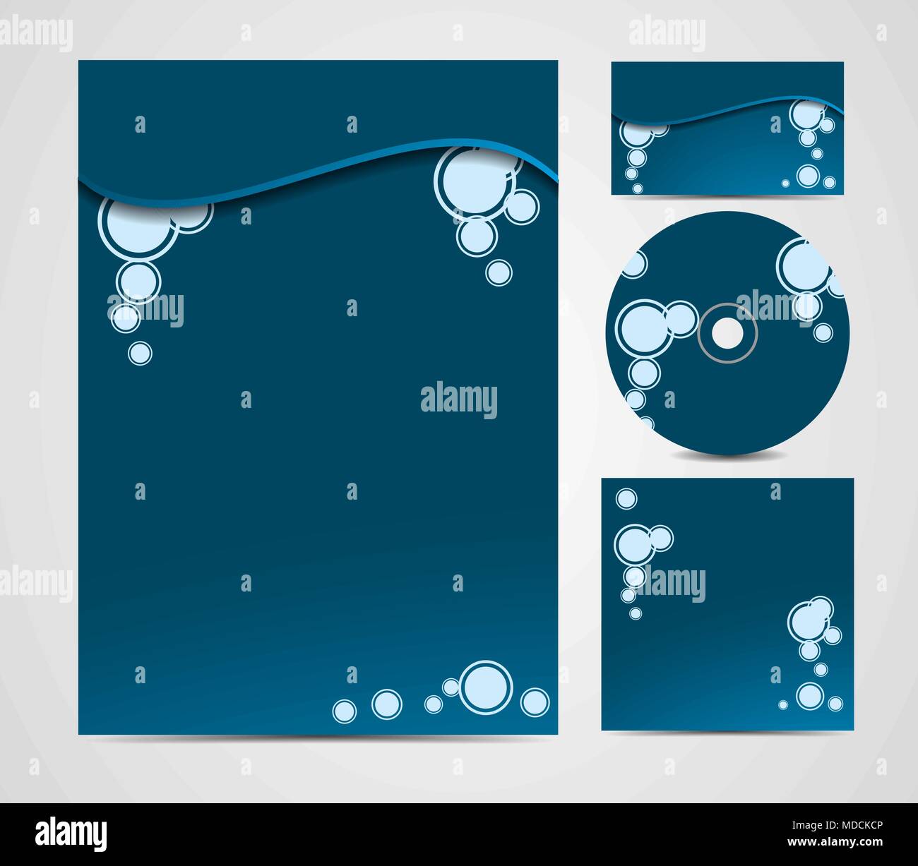 corporate identity, letter, business card, cd, cd cover Stock Vector ...