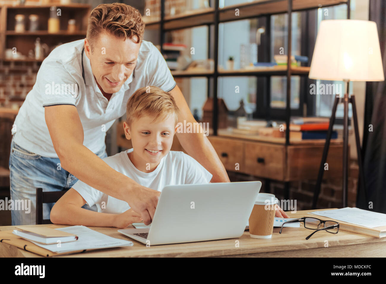 Laptop pupil hi-res stock photography and images - Alamy
