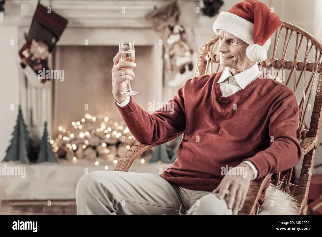 Old man sitting in wicker hi-res stock photography and images - Alamy