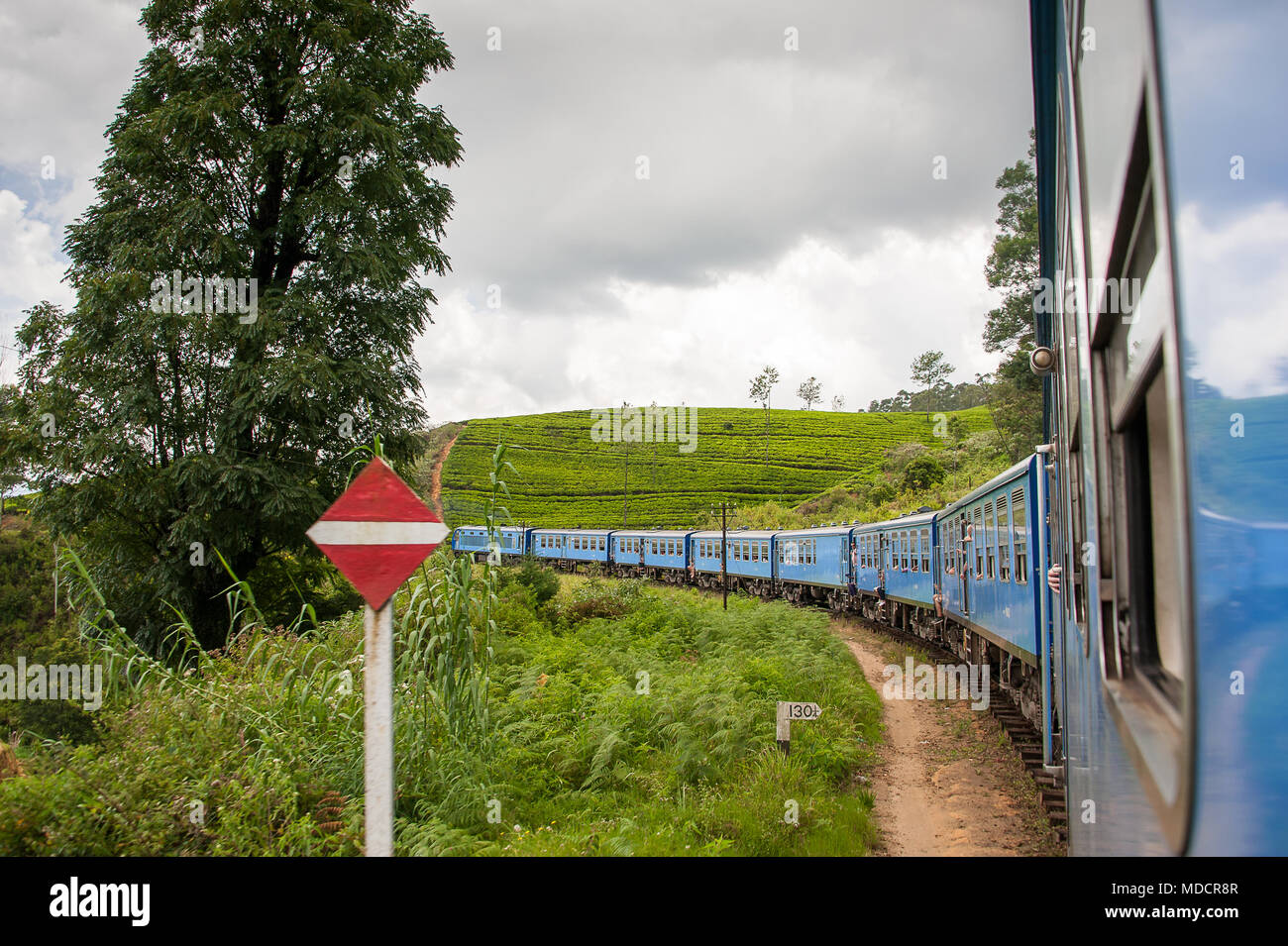 Train ride from Ella to Kandy, through tea plantations in the Sri ...