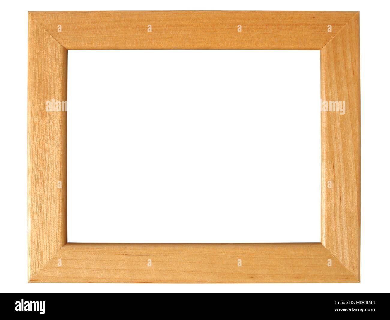 Horizontal wooden picture frame isolated on white background Stock ...
