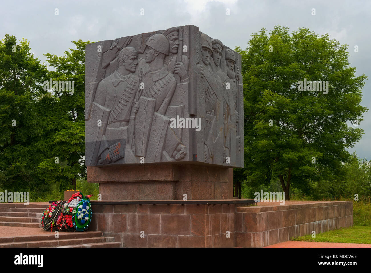 SAINT PETERSBURG, RUSSIA - AUGUST 21, 2017: the Monument "Boundary ...