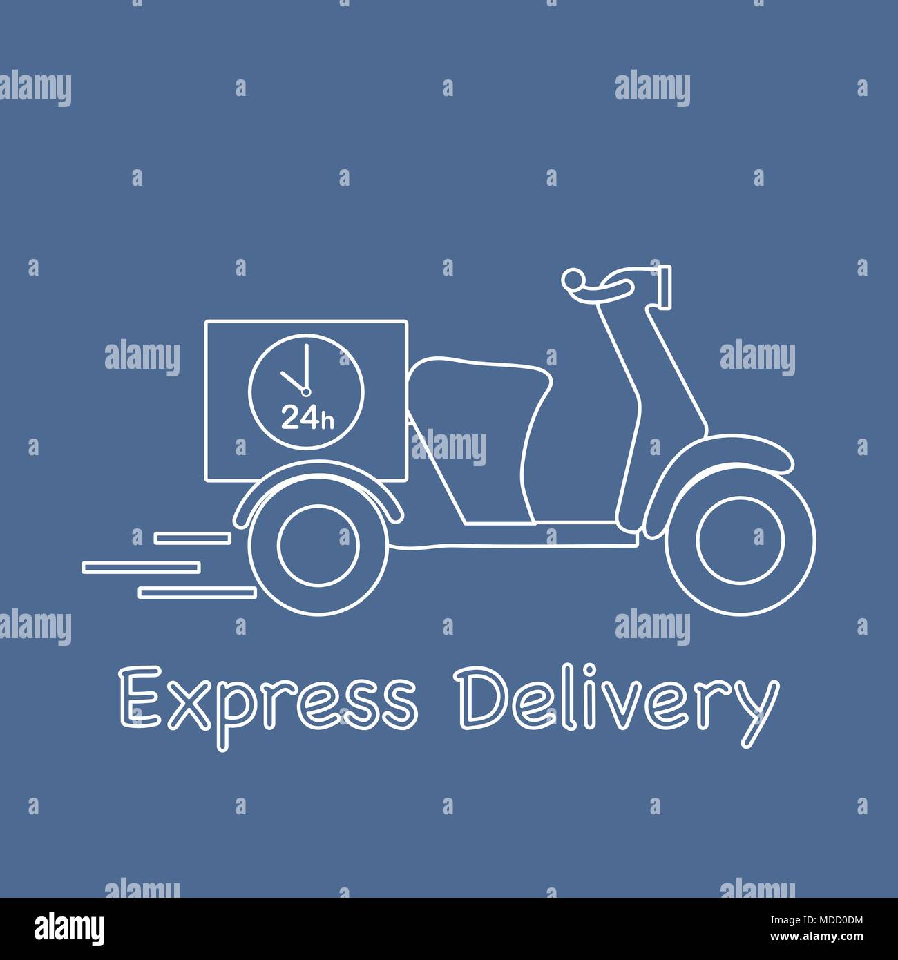 Delivery motorbike. Fast and convenient shipping. Free delivery Stock ...