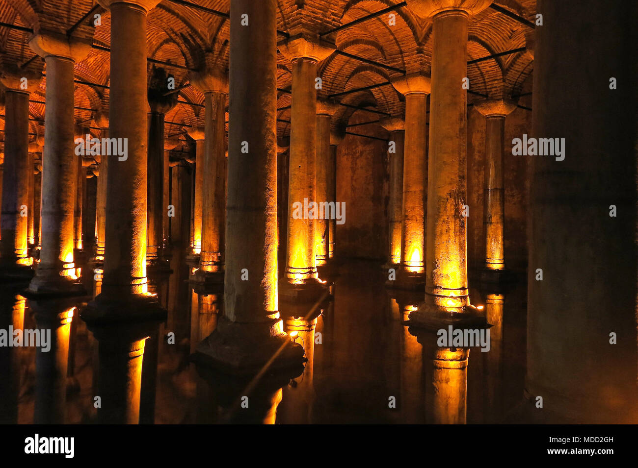 The Basilica Cistern - underground water reservoir build by Emperor ...