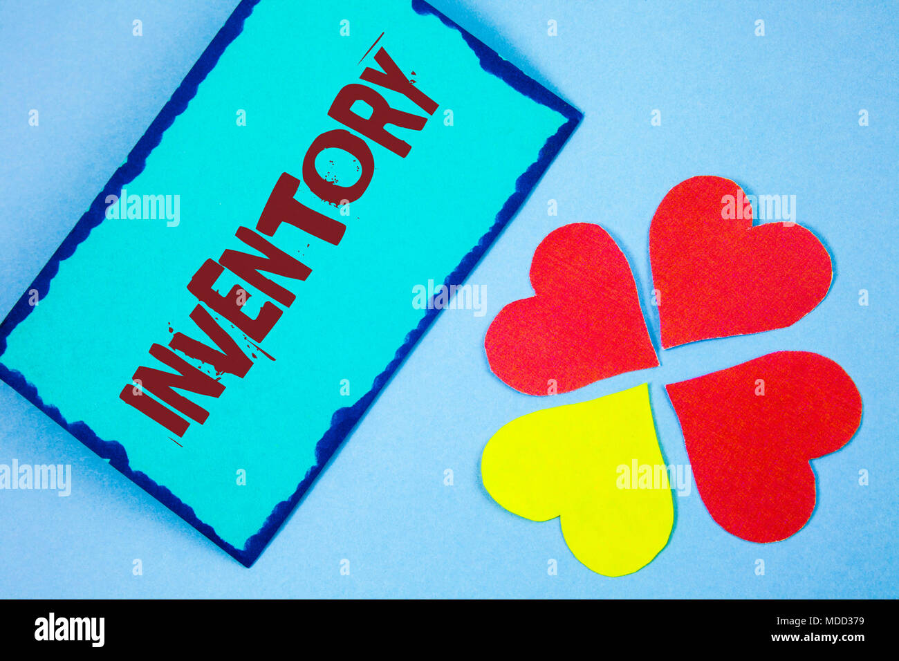 Text sign showing Inventory. Conceptual photo Complete list of items ...