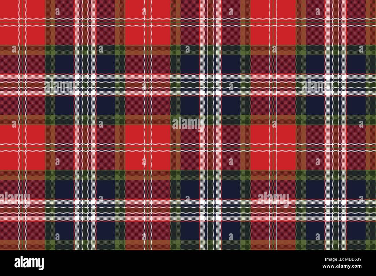 Pixel seamless pattern check fabric texture. Vector illustration Stock ...