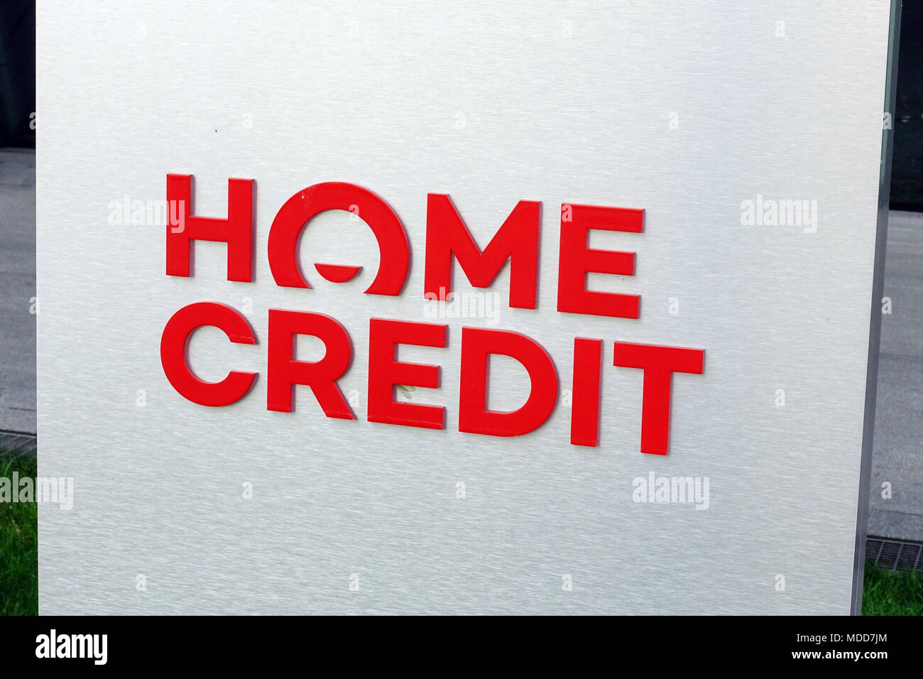Home Credit logo, sign, Prague, Czech Republic Stock Photo - Alamy