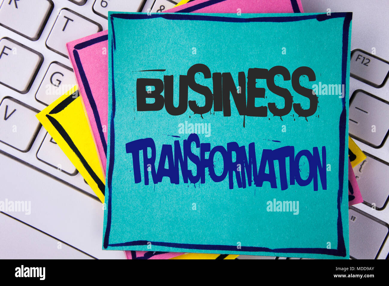 Handwriting text writing Business Transformation. Concept meaning ...