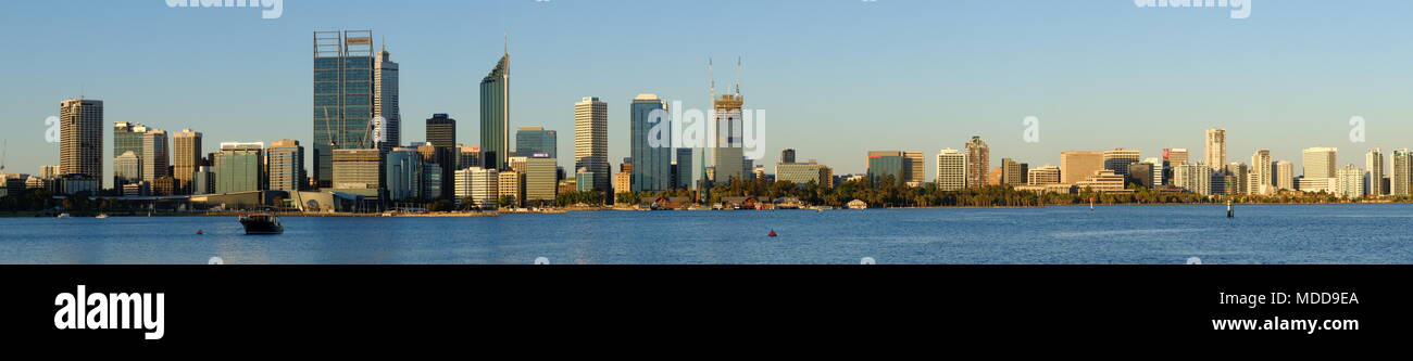 Perth night view seeing from South Perth Stock Photo - Alamy
