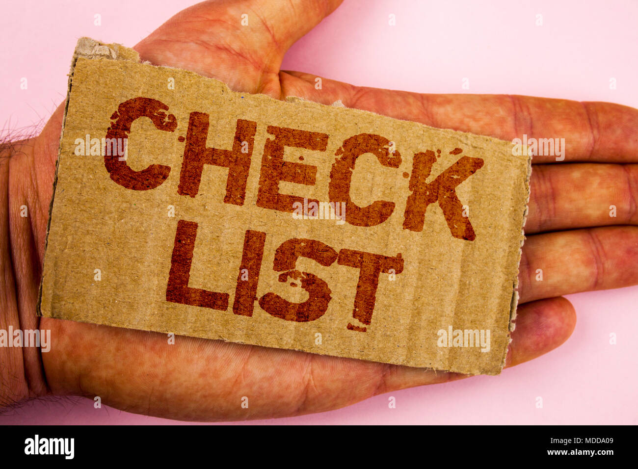 Conceptual hand writing showing Check List. Business photo showcasing ...
