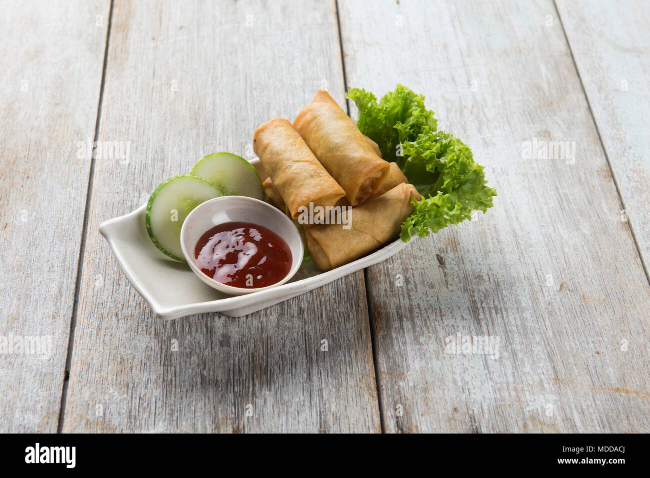 spring rolls, Lumpia asian foods Stock Photo - Alamy