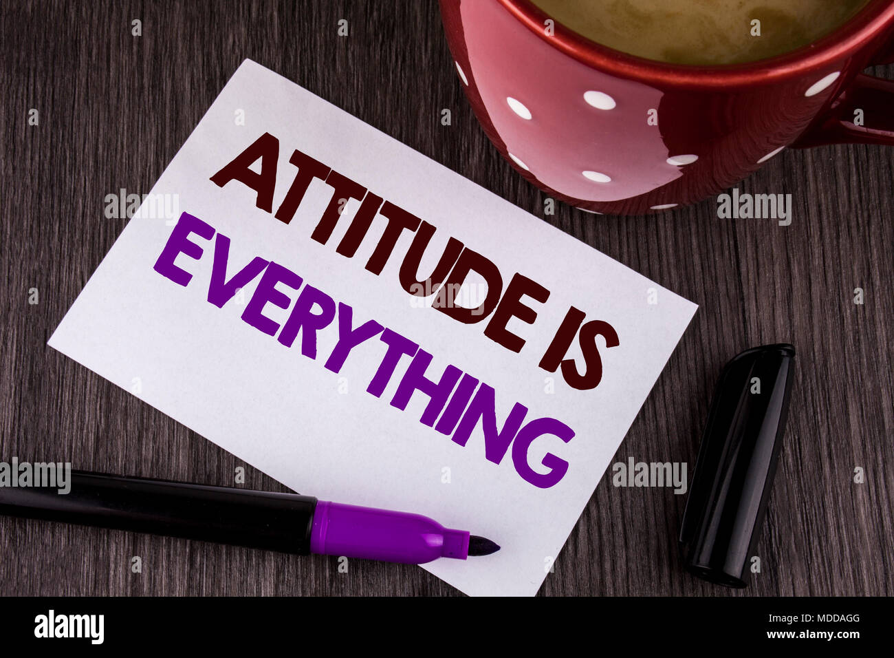 Word writing text Attitude Is Everything. Business concept for ...
