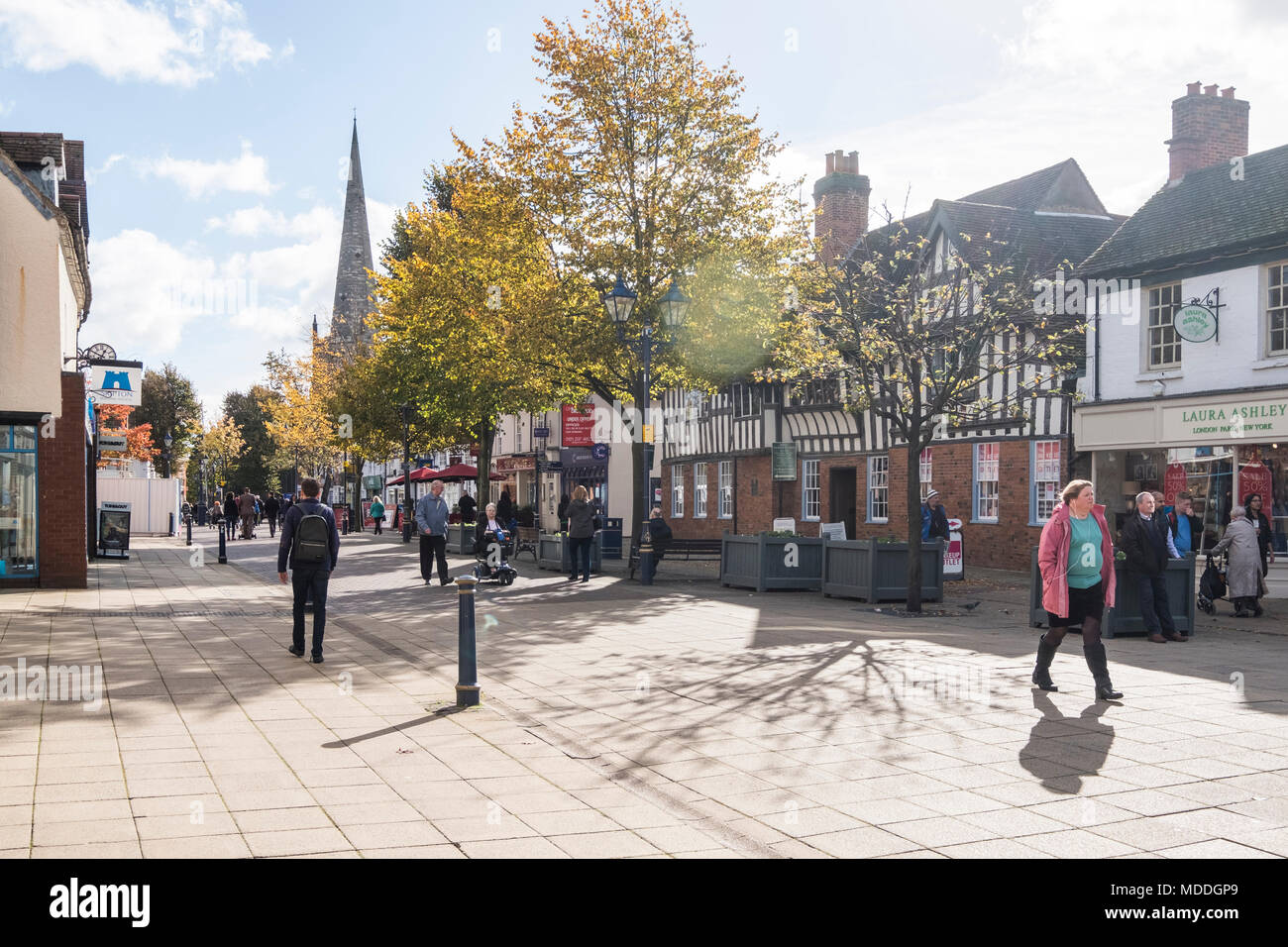 Solihull town centre, near Birmingham, England Stock Photo - Alamy