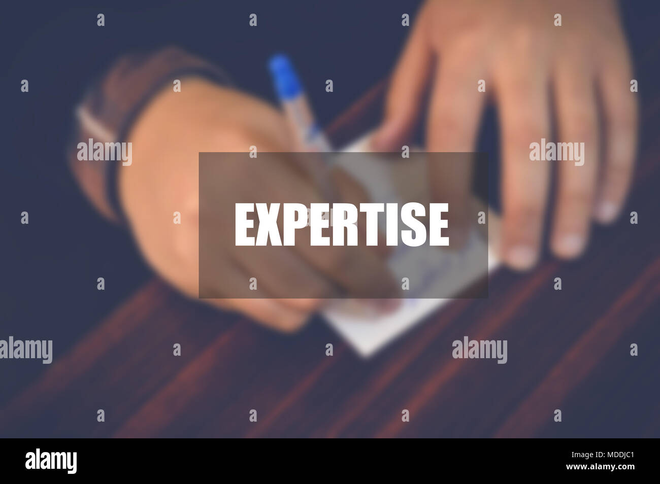 Expertise word with blurring business background Stock Photo - Alamy