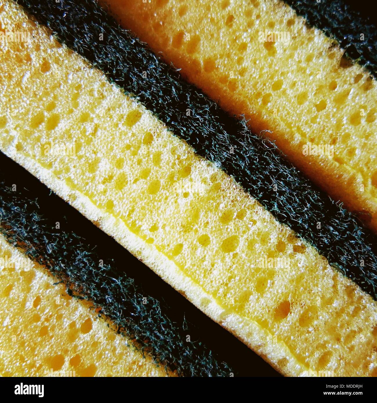 Sponges on a pile, side view. Concept: sanitation Stock Photo - Alamy