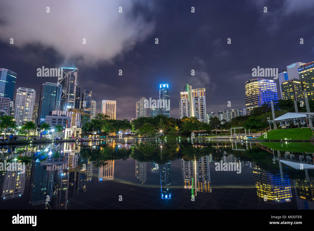 Kuala Lumpur, Malaysia - Downtown reflections Stock Photo - Alamy