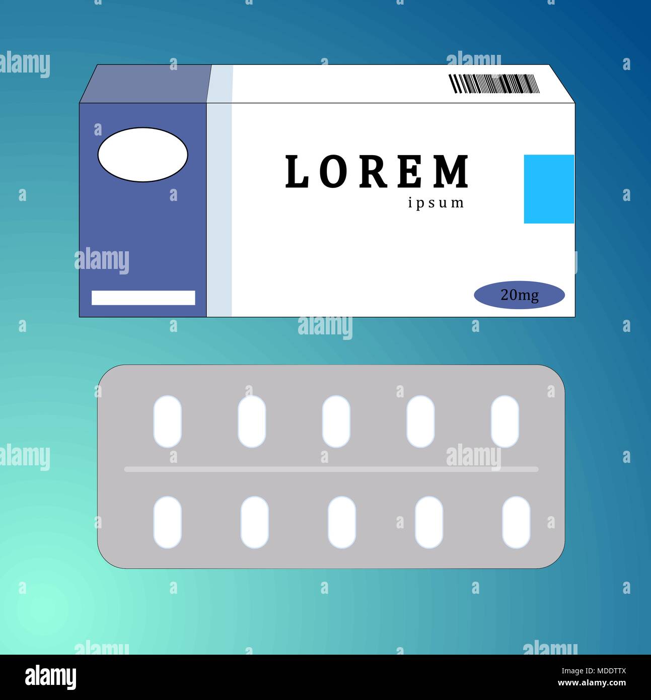 Prescription pills paper Stock Vector Images - Alamy