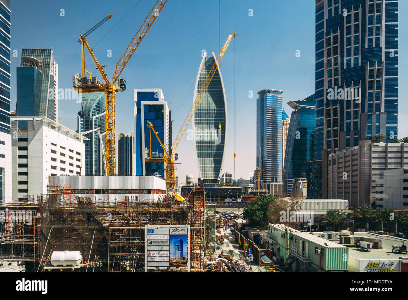 Iconic architecture in the city of Dubai, Emirates Stock Photo - Alamy