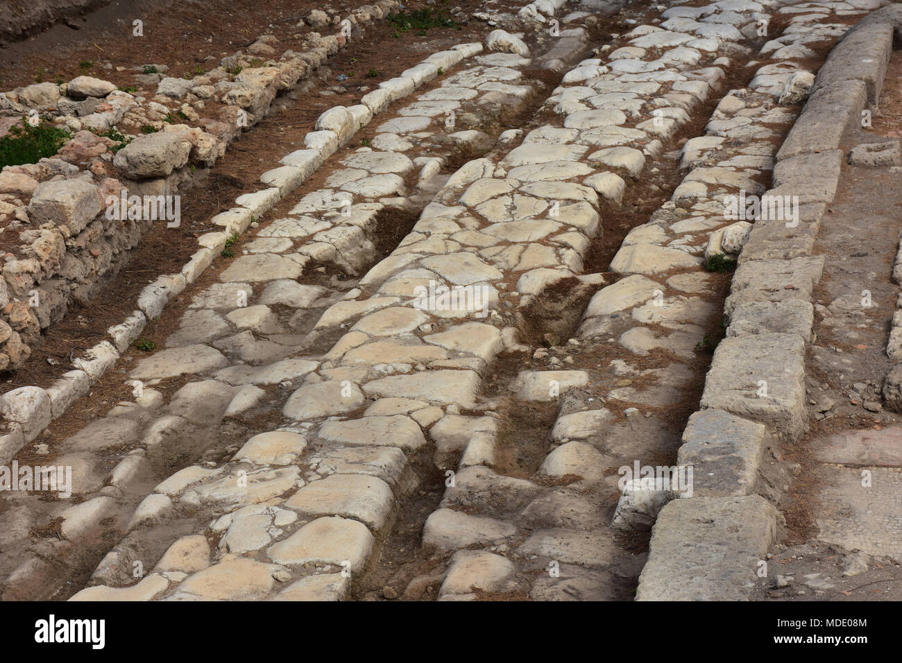 Italy, Puglia region, Egnazia. Archaeological area and ruins of the ...