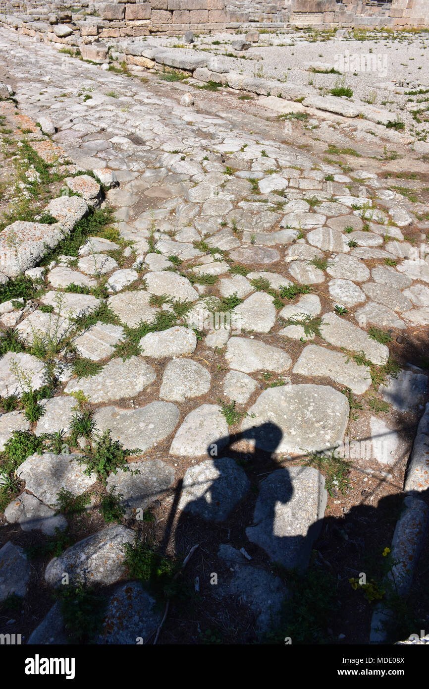 Italy, Puglia region, Egnazia. Archaeological area and ruins of the ...