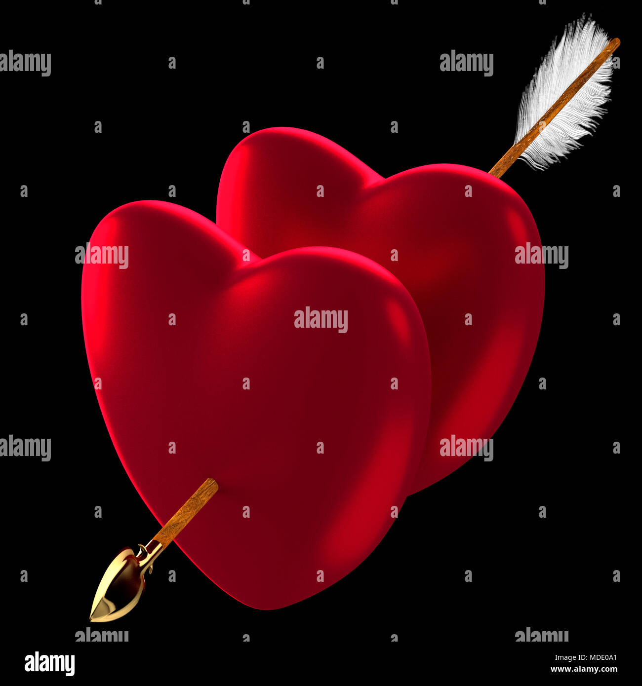 Arrowed heart hi-res stock photography and images - Alamy