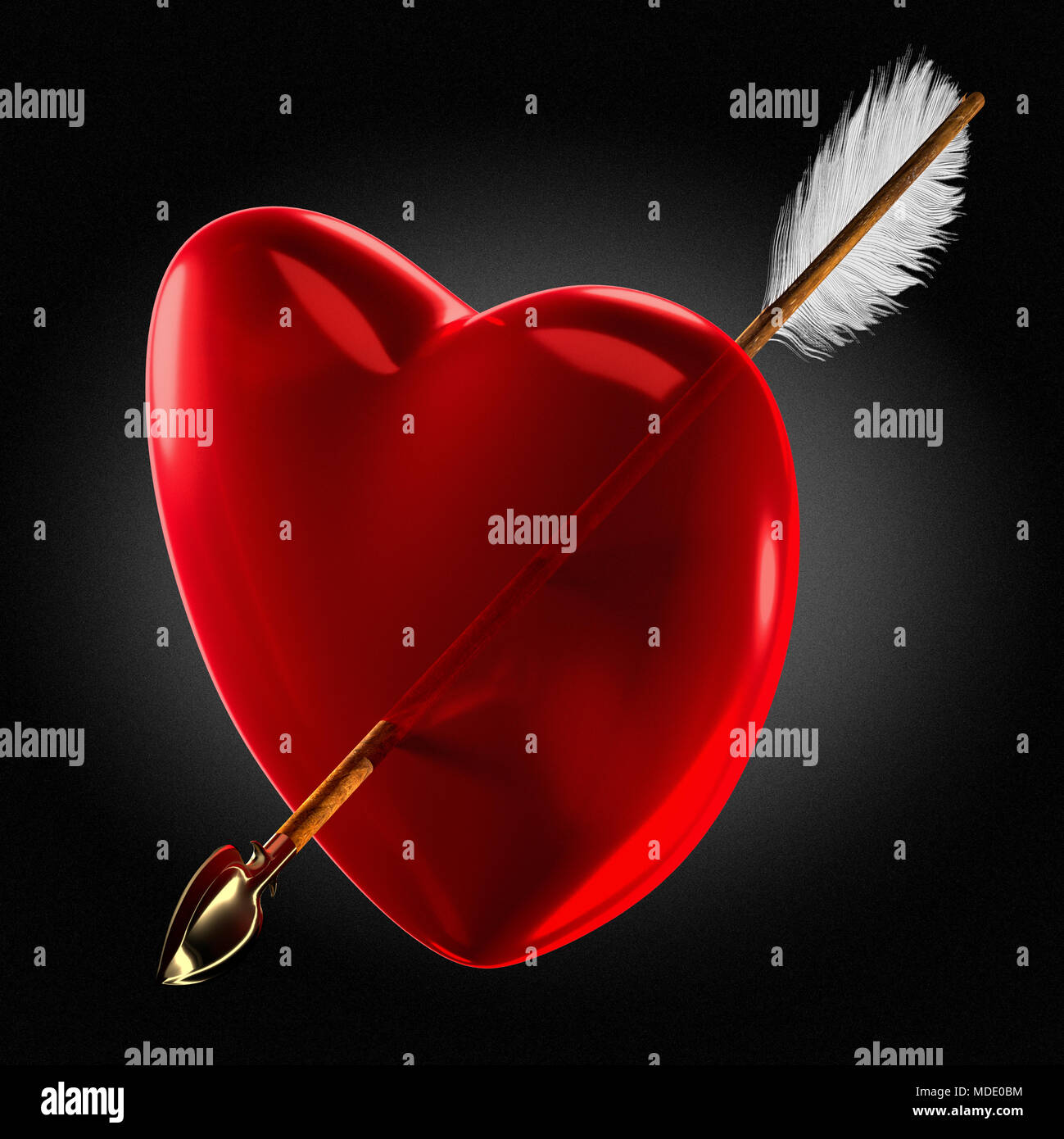 Arrowed heart hi-res stock photography and images - Alamy