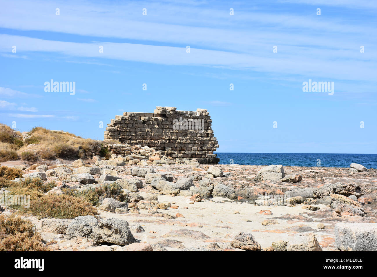 Italy, Puglia, Egnazia. XVth century BC. Archaeological area of the ...