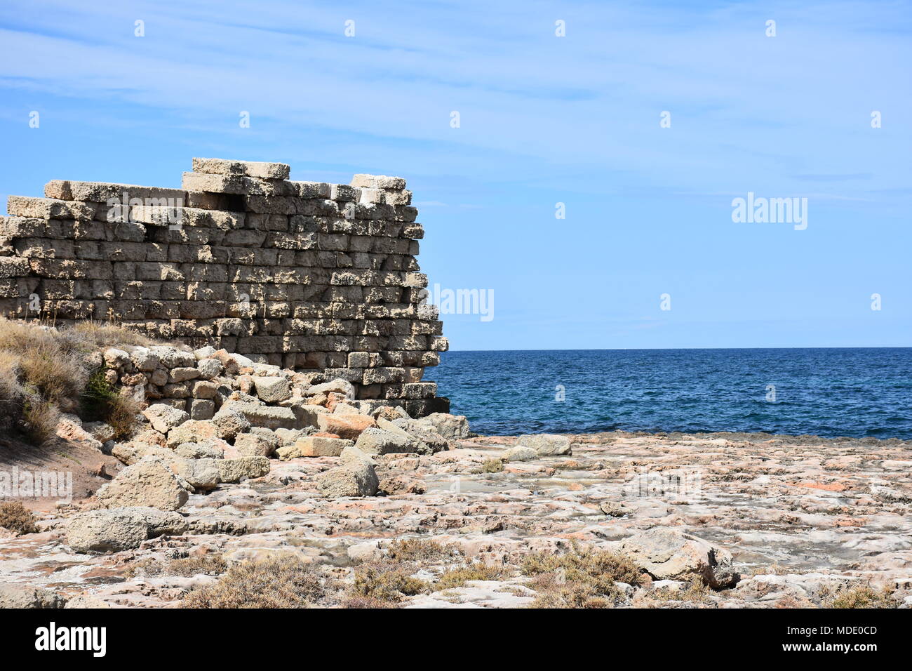 Italy, Puglia, Egnazia. XVth century BC. Archaeological area of the ...