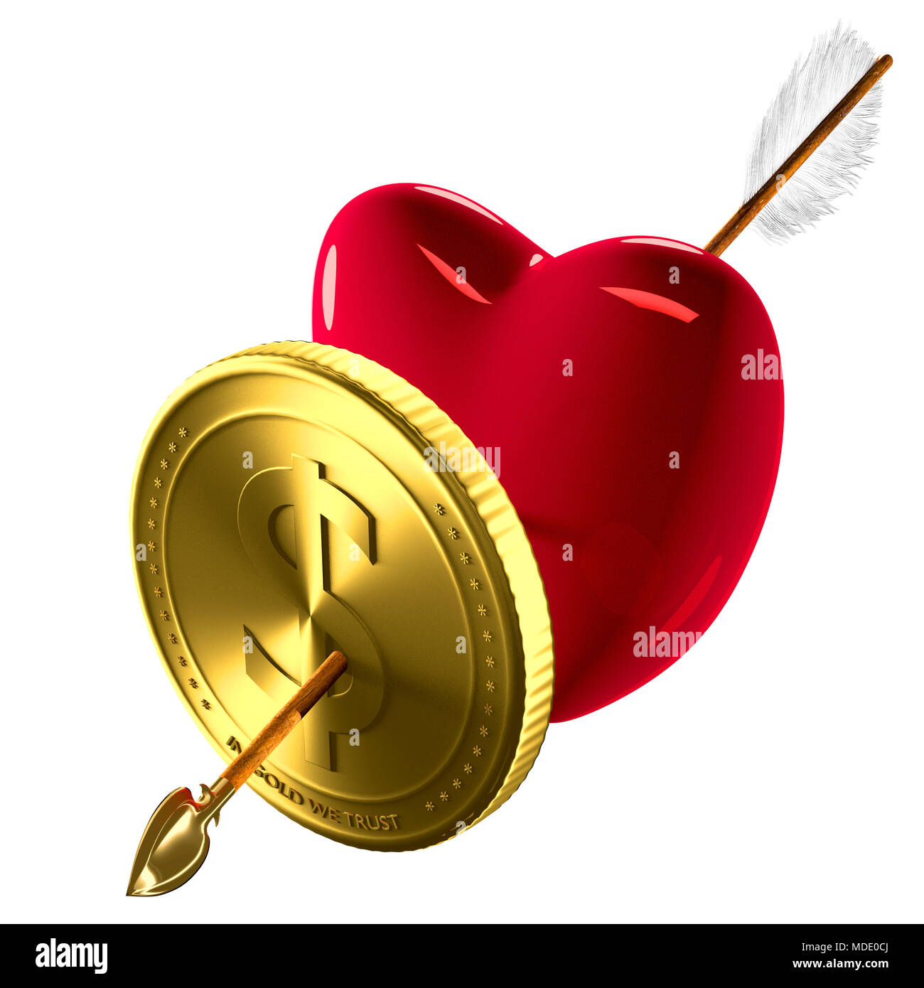 Arrowed heart hi-res stock photography and images - Alamy