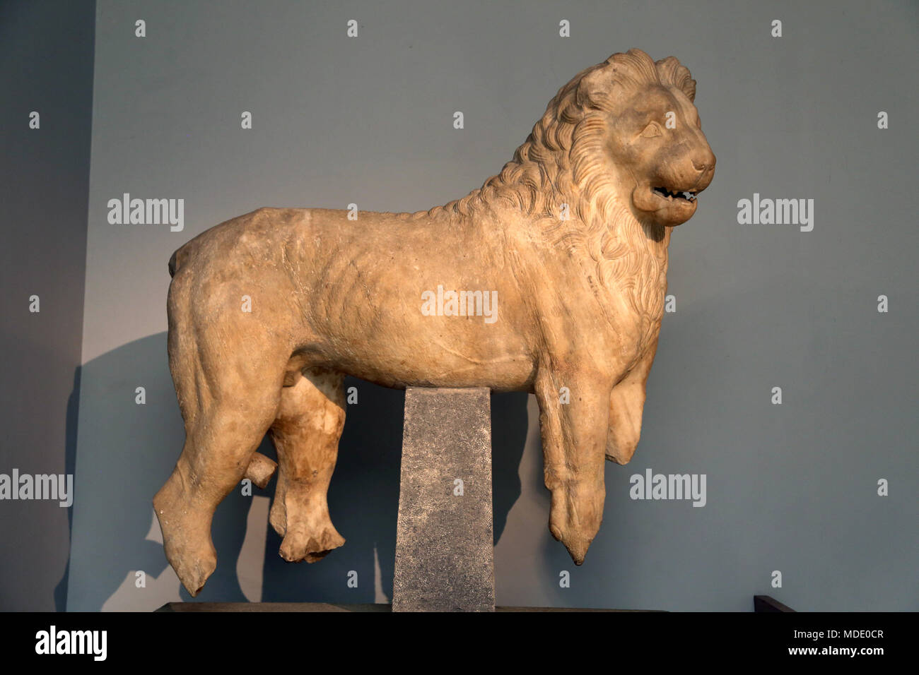 Lion from the Mausoleum at Halicarnassus. 353-350 BC. Turkey. British ...