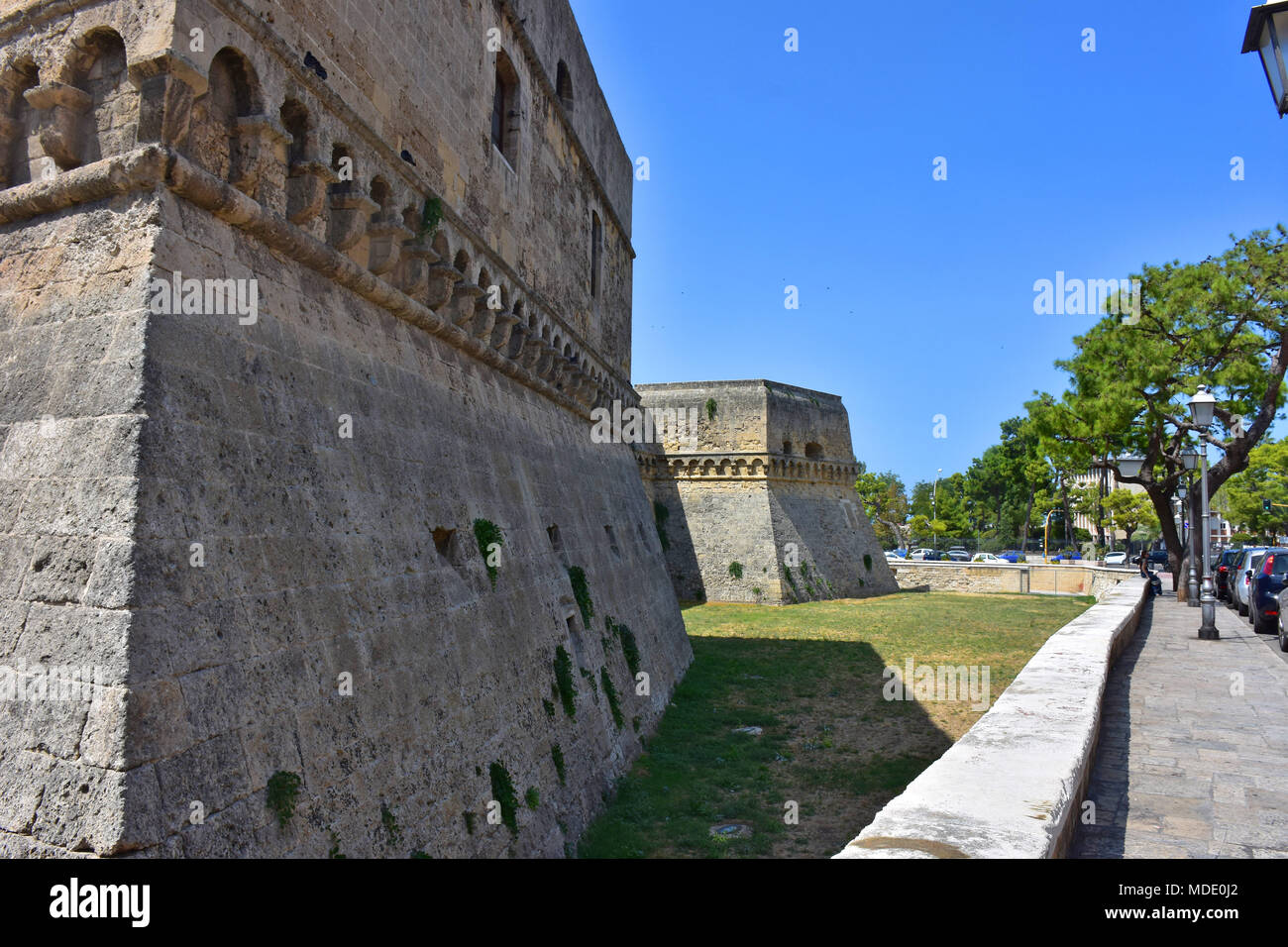 Italy, Bari, 30/08/2017, Norman-Svevo-Castle, Medieval fortress that ...