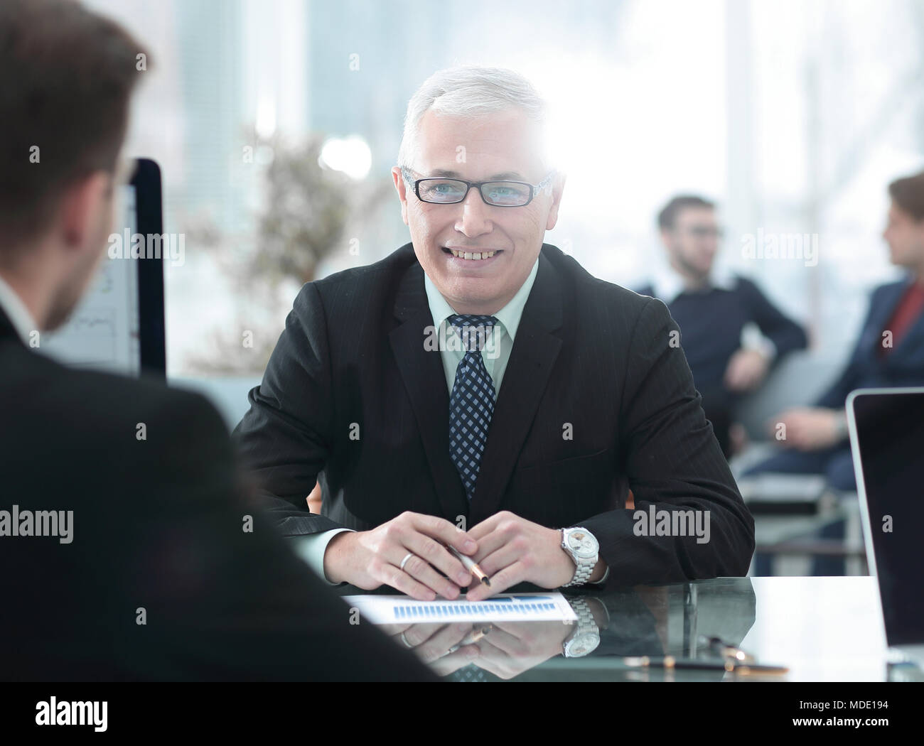 Professional executive conducts team hi-res stock photography and ...