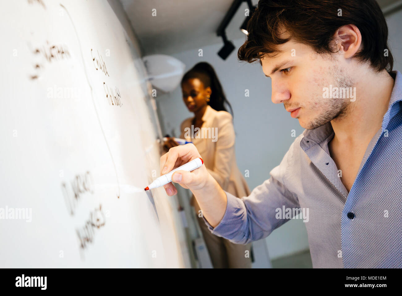 Brainstorming and whiteboard hi-res stock photography and images - Alamy