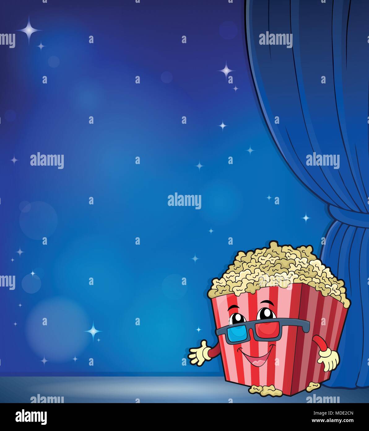 Stylized popcorn theme image 6 - eps10 vector illustration Stock Vector ...