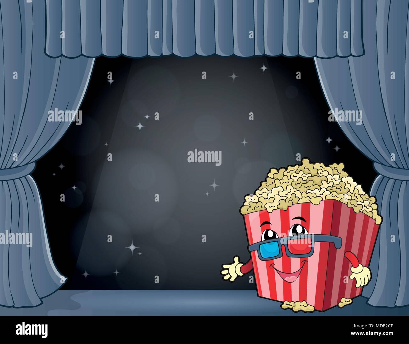 Stylized popcorn theme image 7 - eps10 vector illustration Stock Vector ...